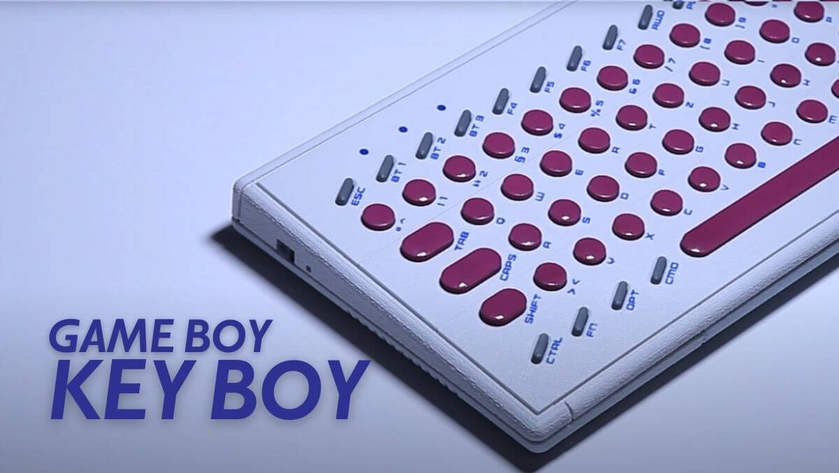 The Key Boy is a 3D-Printed Game Boy Keyboard - Retro Handhelds