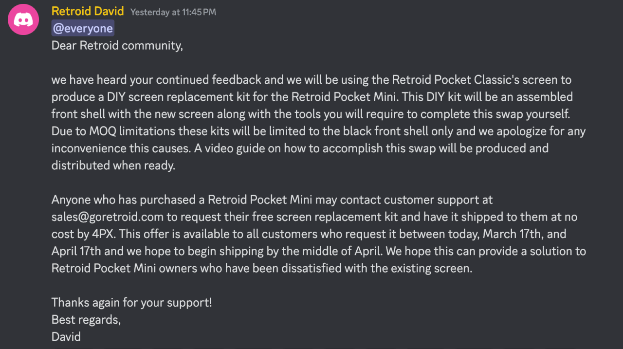 [UPDATE] Retroid Pocket Mini Screen Saga Continues to Unfold - Retro ...