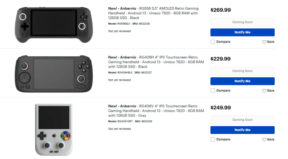 [UPDATE] Anbernic Handhelds Make Surprise Debut on Best Buy’s Website ...