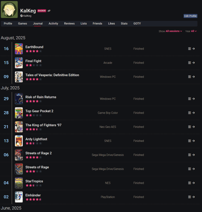 Backloggd: Documenting Your Gaming Experience - Retro Handhelds