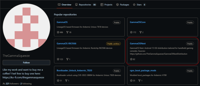 GammaOS Next Setup Guide - Retro Handhelds